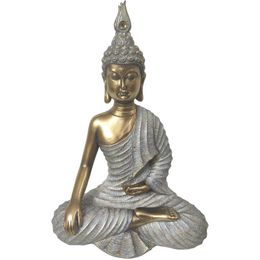 Signes Grimalt Buddha Buddhas graue Buddha-Figur – 33 x 22 x 12 cm, hochwertiges Kunstharz - Gris