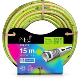 Nts lime 3/4 (19mm) 15m - Robuster und flexibler Gartenschlauch in gelber Farbe für eine intensive Nutzung, mit exklusiven Technologien - FITT