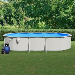 Pool mit Sandfilterpumpe 610x360x120 cm Vidaxl n/a