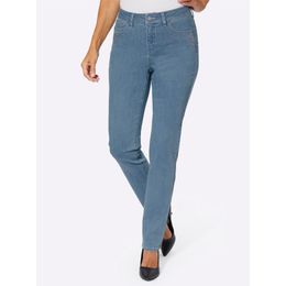 5-Pocket-Jeans Inspirationen Gr. 48, Normalgrößen, blau (blue, bleached) Damen Jeans 5-Pocket-Jeans