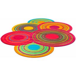 Teppich wash+dry by Kleen-Tex "Cosmic Colours" Teppiche Gr. B/L: 70 cm x 120 cm, 9 mm, 1 St., bunt Esszimmerteppiche