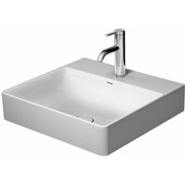 DuraSquare - Waschtisch 500x470 mm, mit 1 Hahnloch, DuraCeram, Alpinweiß 2353500041 - Duravit