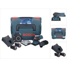 Bosch - gss 12V-13 Professional Akku Schwingschleifer 12 v + 2x Akku 2,0 Ah + Ladegerät + l-boxx