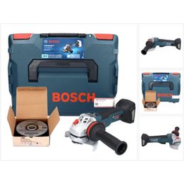 Bosch GWS 18V-10 SC Akku Winkelschleifer 18 V 125 mm ( 06019G340B ) Brushless + L-Boxx + Toolbrothers MANTIS Trennscheiben- Set - ohne Akku, ohne