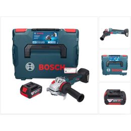 Bosch - gws 18V-10 sc Akku Winkelschleifer 18 v 125 mm Brushless + 1x Akku 5,0 Ah + L-Boxx - ohne Ladegerät