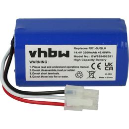 vhbw - Akku kompatibel mit Miele Scout RX1 Home Cleaner Heimroboter (3200mAh, 14,4V, Li-Ion)