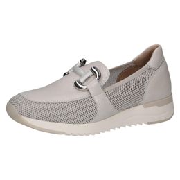 Slipper Caprice Gr. 39, weiß (offwhite, kombiniert) Damen Schuhe Slip ons