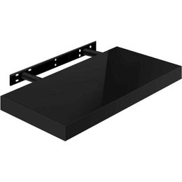 WOLTU - Wandregal Wandboard freischwebend Schweberegal Holz Board schwarz 40x22.9x3.8cm - schwarz