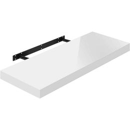 WOLTU - Wandregal Wandboard freischwebend Schweberegal Holz Board weiß 60x22.9x3.8cm - weiß
