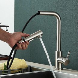 Suguword - Hochdruck Wasserhahn Küche, Küchenarmatur mit Brause Ausziehbar, Spültischarmatur mit Flexibel Duschkopf, Einhebel Mischbatterie mit Zwei