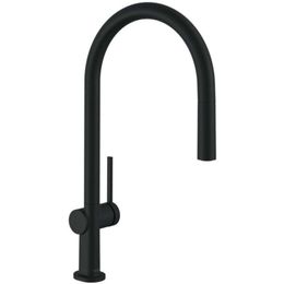 Hansgrohe - M54 - Spültischarmatur Talis mit ausziehbarer Brause, schwarz matt 72802670