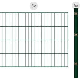 Arvotec Einstabmattenzaun ESSENTIAL 80 zum Einbetonieren, (Set), Zaunhöhe 80 cm, Zaunlänge 2 - 60 m, grün