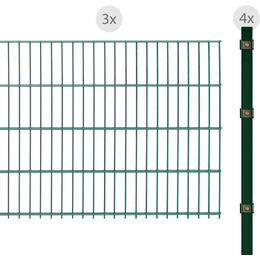 Arvotec Doppelstabmattenzaun ESSENTIAL 83 zum Einbetonieren, (Set), Zaunhöhe 83 cm, Zaunlänge 2 - 60 m, grün