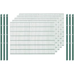 Arvotec Doppelstabmattenzaun EXCLUSIVE 143 zum Einbetonieren, (Set), Zaunhöhe 143 cm, Zaunlänge 2 - 60 m, grün