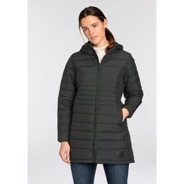 Jack Wolfskin Steppjacke D Steppmantel LUBEENA, schwarz