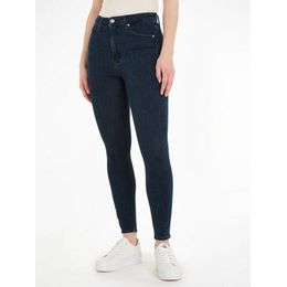 Calvin Klein Jeans Ankle-Jeans HIGH RISE SUPER SKINNY ANKLE mit hohem Bund, blau