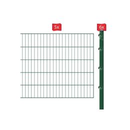 Arvotec Einstabmattenzaun ESSENTIAL 100 zum Einbetonieren, (Set), Zaunhöhe 100 cm, Zaunlänge 2 - 60 m, grün