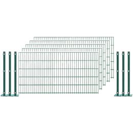 Arvotec Doppelstabmattenzaun EASY 103 zum Aufschrauben, (Set), Zaunhöhe 103 cm, Zaunlänge 2 - 60 m, grün