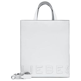 Liebeskind Berlin Shopper Paperbag M PAPER BAG LOGO CARTER, Handtasche Bag Ladies, Zertifiziert nach LWG, weiß