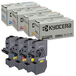 Kyocera TK-5240K/C/M/Y schwarz, cyan, magenta, gelb Toner, 4er-Set