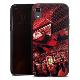 DeinDesign iPhone Xr Handy Silikon H&uuml;lle Case schwarz Handyh&uuml;lle Merchandise Official Licensed Product Bayer 04 Leverkusen