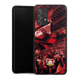 DeinDesign Galaxy A52s 5G Handy Silikon H&uuml;lle Case schwarz Handyh&uuml;lle Official Licensed Product Bayer 04 Leverkusen Merchandise