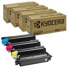 Kyocera TK-5270K/C/M/Y schwarz, cyan, magenta, gelb Toner, 4er-Set