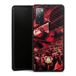 DeinDesign Galaxy S20 FE Handy Silikon H&uuml;lle Case schwarz Handyh&uuml;lle Merchandise Bayer 04 Leverkusen Official Licensed Product