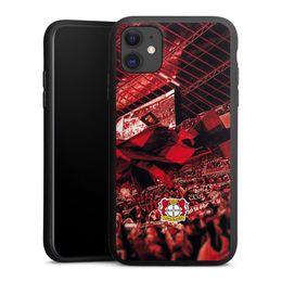 DeinDesign iPhone 11 Handy Premium Silikon H&uuml;lle Handyh&uuml;lle schwarz Case Official Licensed Product Bayer 04 Leverkusen Merchandise Silikon Premium Case