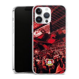 DeinDesign iPhone 14 Pro Max Handy Silikon H&uuml;lle Case transparent Handyh&uuml;lle Merchandise Official Licensed Product Bayer 04 Leverkusen Silikon Case