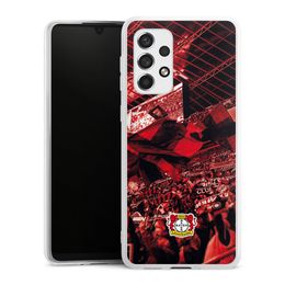 DeinDesign Galaxy A33 5G Handy Silikon H&uuml;lle Case transparent Handyh&uuml;lle Merchandise Bayer 04 Leverkusen Official Licensed Product Silikon Case