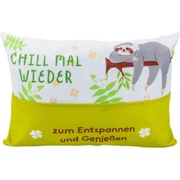 Outdoor Kissen "Chill mal wieder" 49x35cm