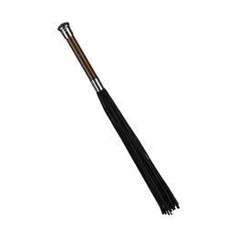 Rimba Suede Flogger With Glass Handle, 58 cm