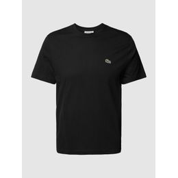 Lacoste T-Shirt mit Rundhalsausschnitt und Label-Stitching