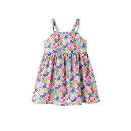 suebidou Midikleid Mädchenkleid Sommerkleid mit Tupfen Trägerkleid Träger