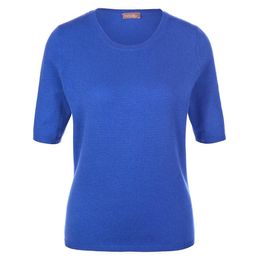 Rundhals-Pullover aus Schurwolle und Kaschmir include blau