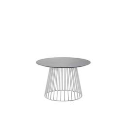 solpuri Grid Lounge- und Beistelltisch Aluminium Volcano Grey/White HPL-3D/Aluminium