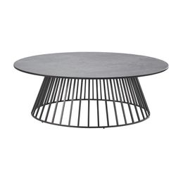 solpuri Grid Lounge- und Beistelltisch Aluminium Cement anthracite/Anthracite Keramik/Aluminium
