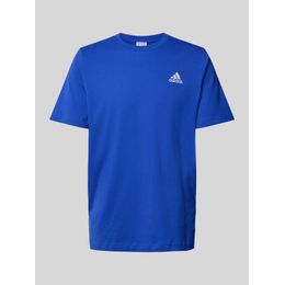 adidas Sportswear T-Shirt mit Label-Stitching und Rundhalsausschnitt
