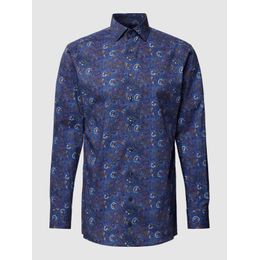 OLYMP Modern Fit Business Hemd mit floralem Allover-Muster