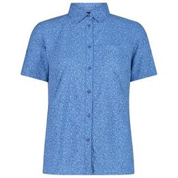 CMP - Women's Shirt with Chest Pocket - Bluse Gr 34 blau