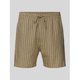 Rotholz Regular Fit Shorts mit Streifenmuster Modell 'Everyday'