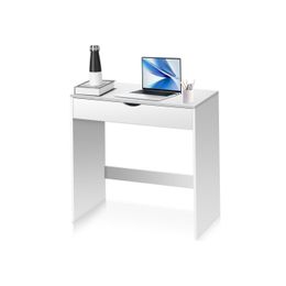 WILGOON Schreibtisch Bürotisch PC Tisch mit Schublade 75x40x75cm