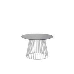 solpuri Grid Lounge- und Beistelltisch Aluminium Pebble nero/White Keramik/Aluminium