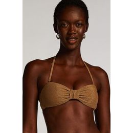 Hunkemöller Hunkemöller Bandeau-Bikini-Top Goldie Shimmer Gelb