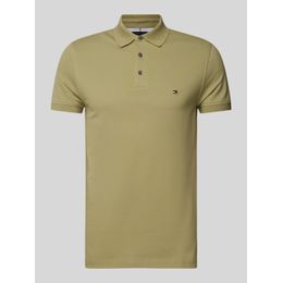 Tommy Hilfiger Slim Fit Poloshirt mit Label-Stitching