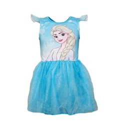 Disney Tüllkleid Disney Die Eiskönigin Elsa Kinder Sommerkleid Kleid Gr. 104 bis 134