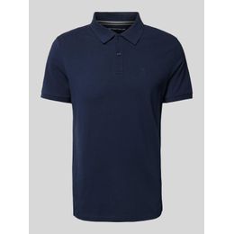 Tom Tailor Poloshirt in unifarbenem Design mit Label-Stitching