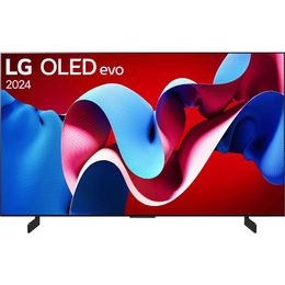 LG 42C47LA OLED evo TV (Flat, 42 Zoll / 106 cm, 4K, SMART TV, webOS 24 mit ThinQ)