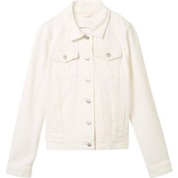 Tom Tailor Denim DENIM TOM TAILOR Jeansjacke, Baumwolle, Ziernähte, für Damen, beige, M